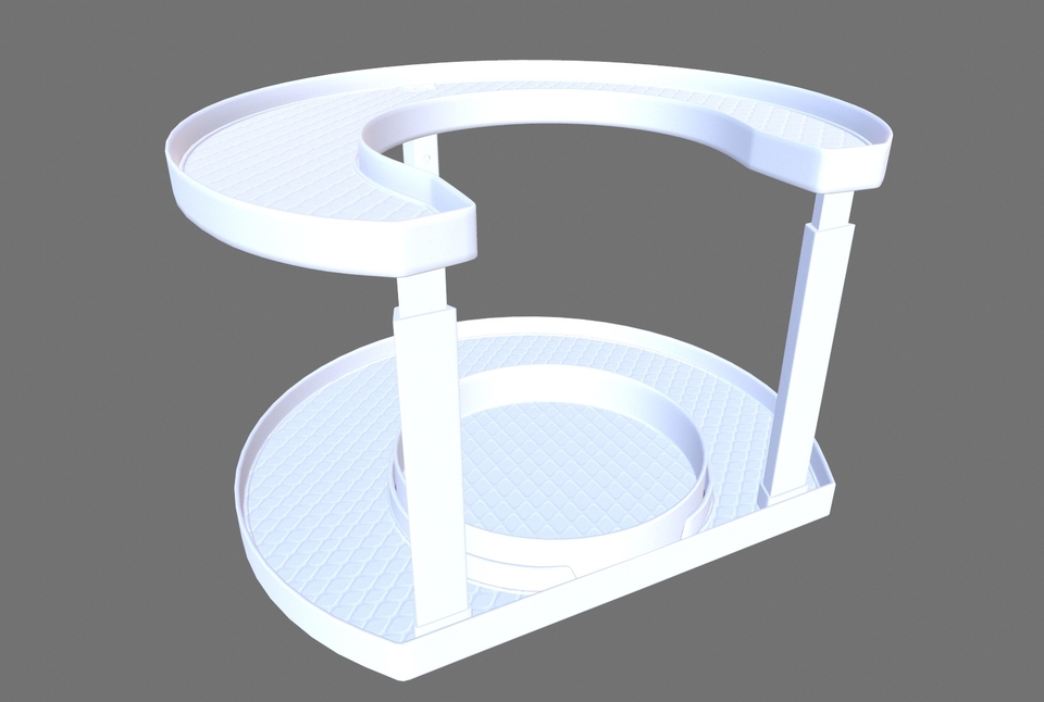 Racks Rotating Spice Holder Shelf 3D Model