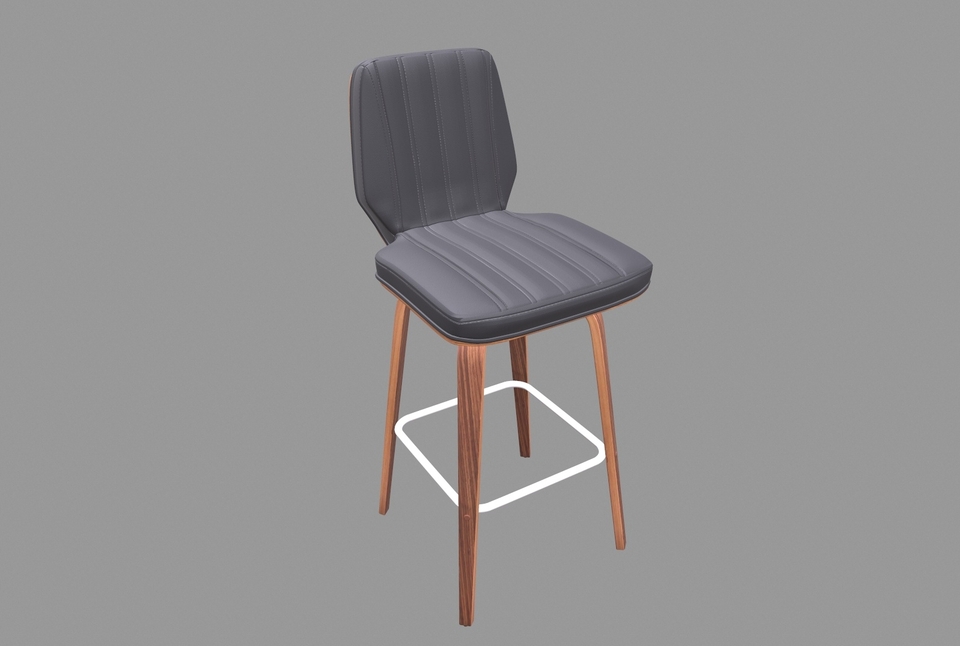 Swivel Bar Stool 3D Model