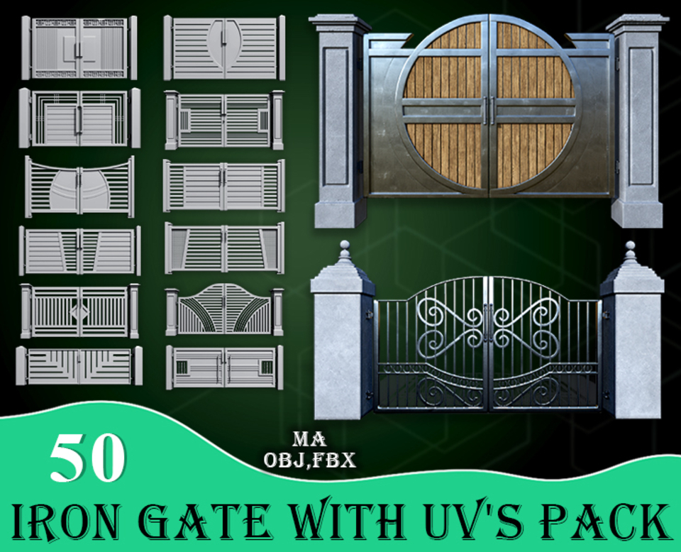 50 Iron Gate With UV's Pack