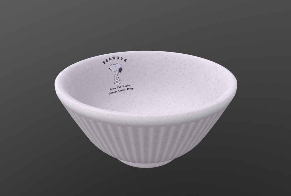 Peanuts Snoopy Rice Bowl 3D Model