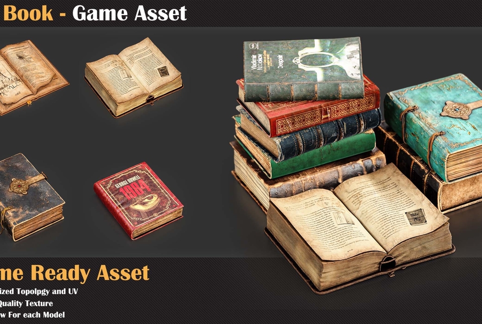 25 Book - Game Asset