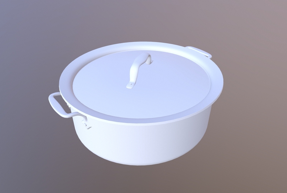 Kitchen Pot 3D Model