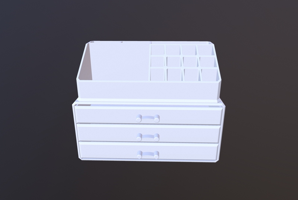 Jewellery Box Cosmetic Storage 3D Model