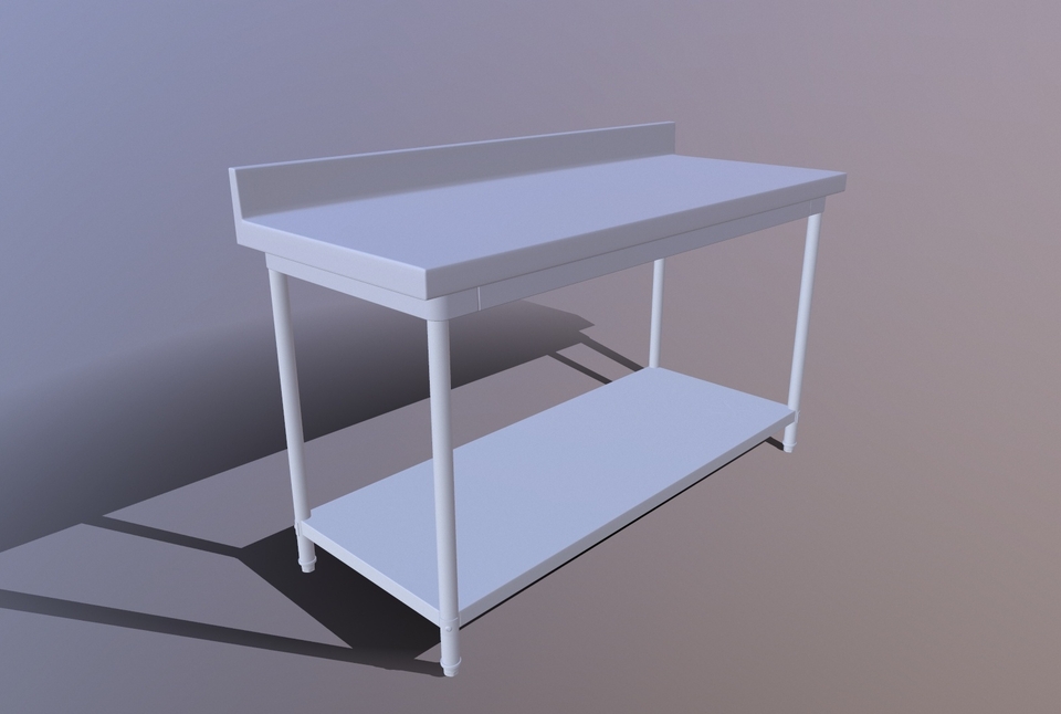 Stainless Steel Table3D Model