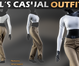 Girl's Outfit- Models+Materials