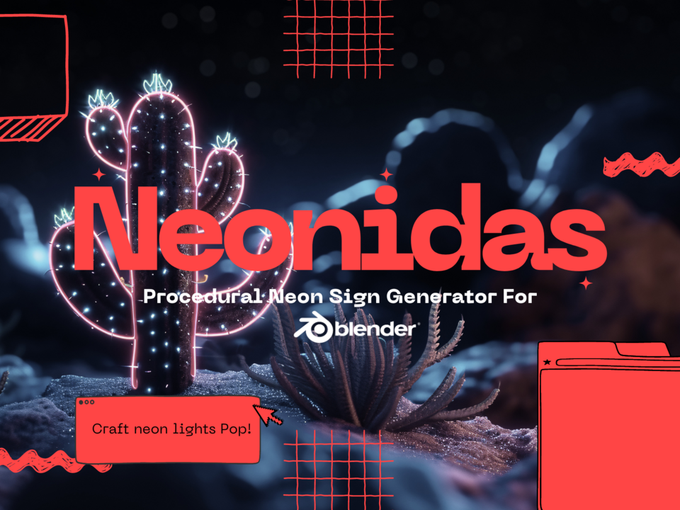 Neonidas: Procedural Neon Signs Generator