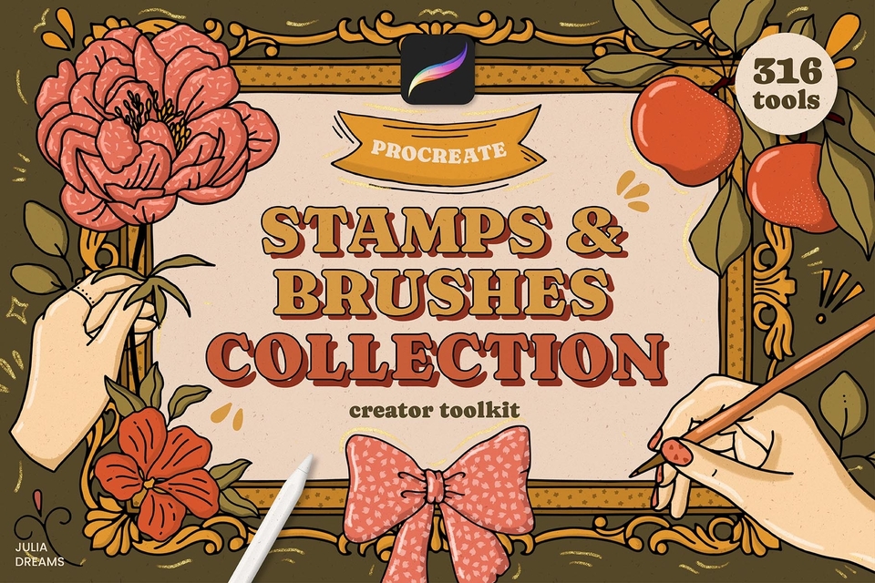 Stamps and Brushes Procreate Collection