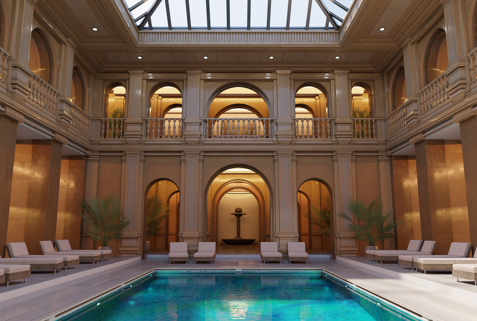 Classic Luxury Swimming Pool (blend - fbx - obj)