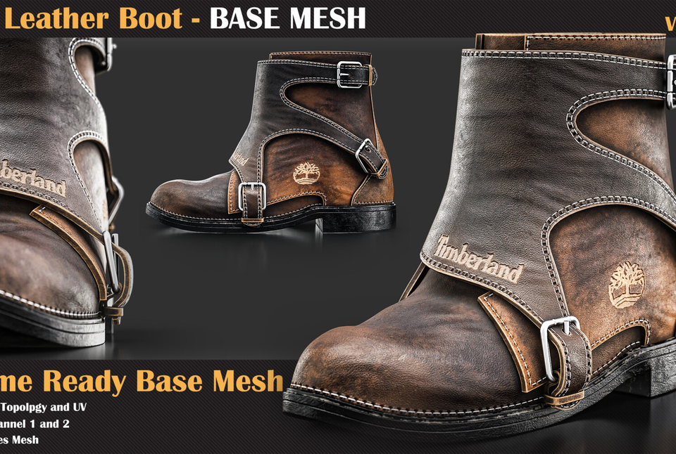 14 Leather Boot BASE MESH - VOL 17