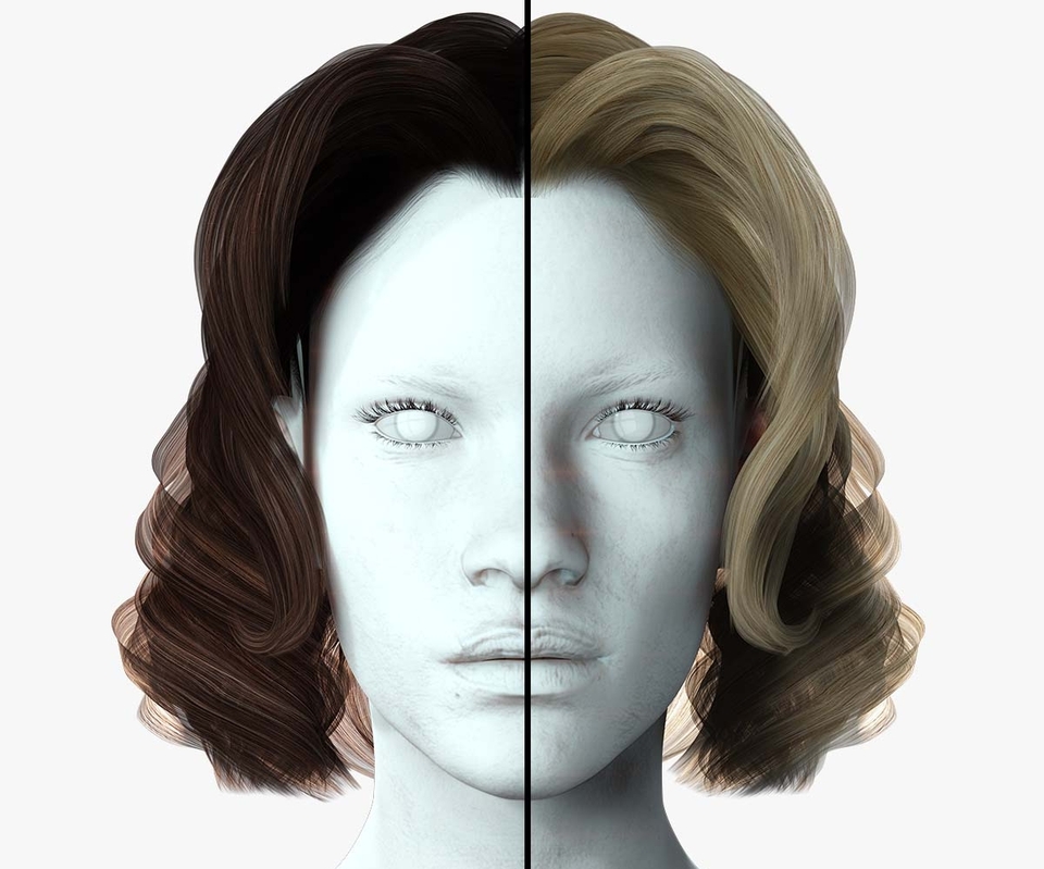 Realistic Female short hair