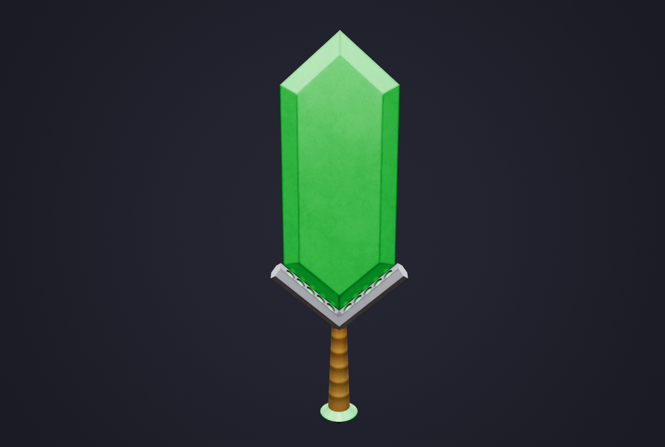 Stylized Emerald Sword