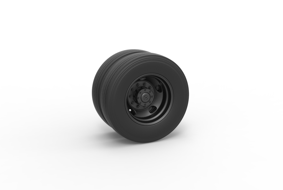 5 Hole rear wheel of Vintage School bus 1:25