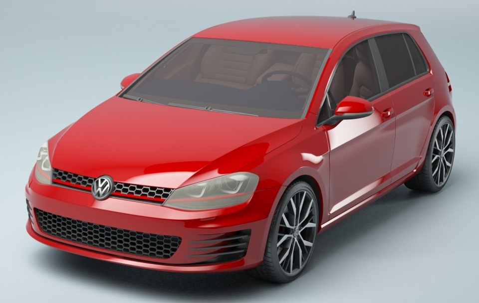 Golf 7 volkswagen r 3D model