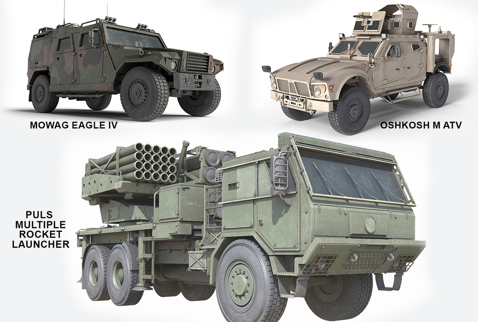 5 Military Vehicles Collection v5
