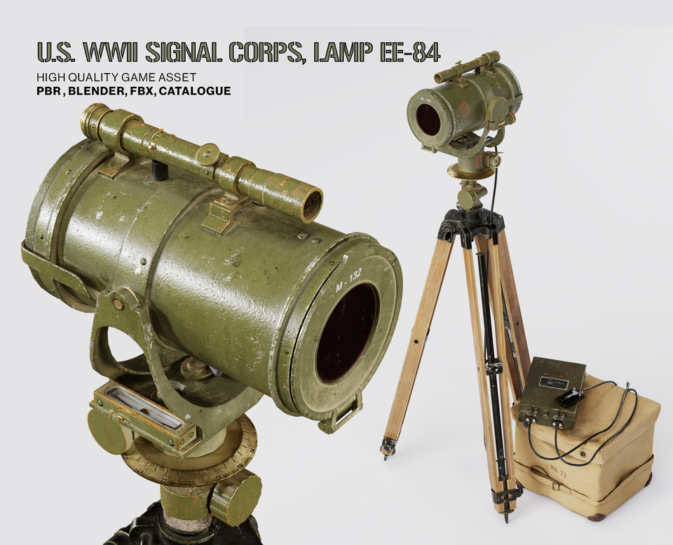 US WWII Signal Corps Lamp EE-84
