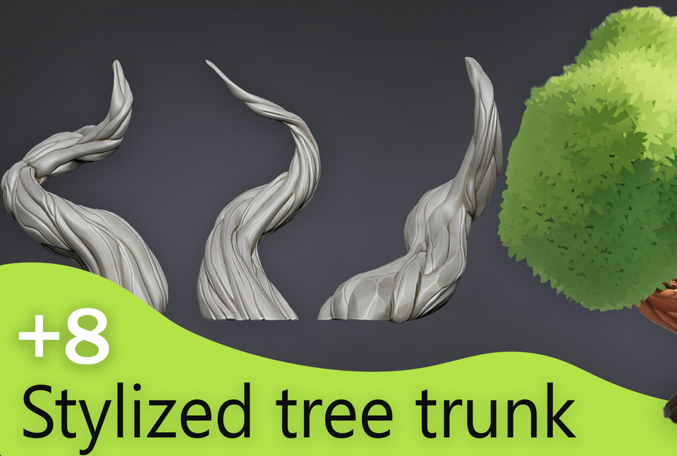 Stylized Tree Trunk