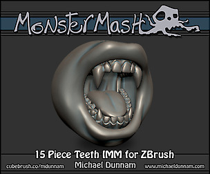 Stylized teeth for Zbrush