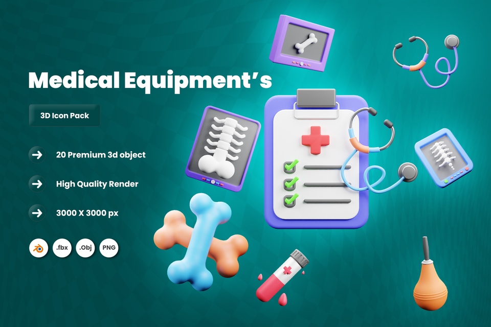 Medical Equipment's Icon Pack