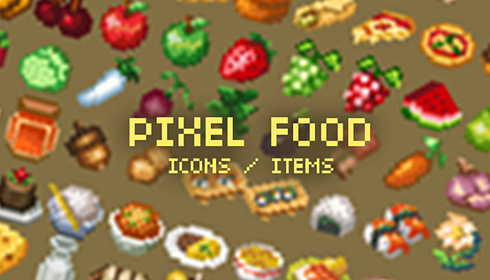 Pixel Food Icons