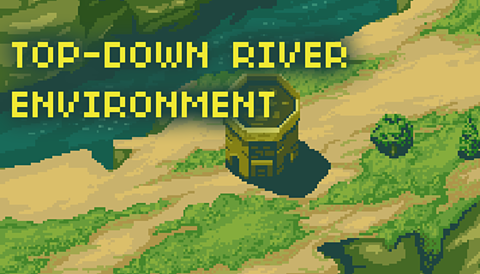 Top-Down River Environment Background
