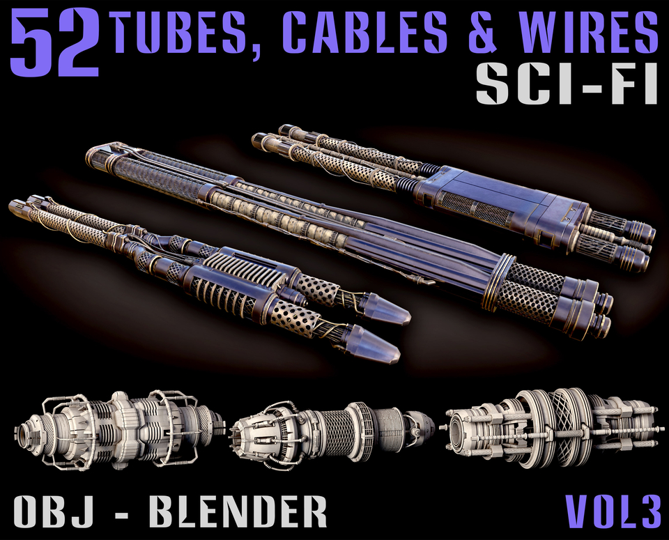 52 Sci-Fi Tubes, Cables & Wires - Vol. 3