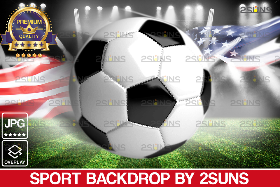 Digital Backdrop Soccer Sport Stadium Overlay