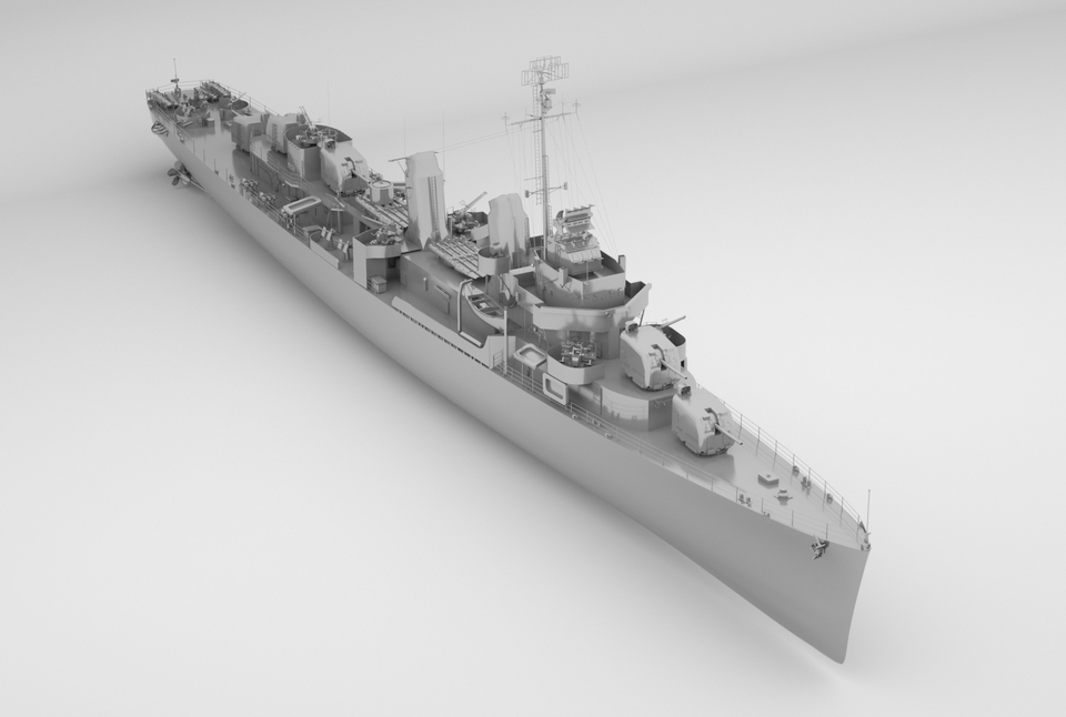 USS Hoel DD-533 - Fletcher Class Destroyer