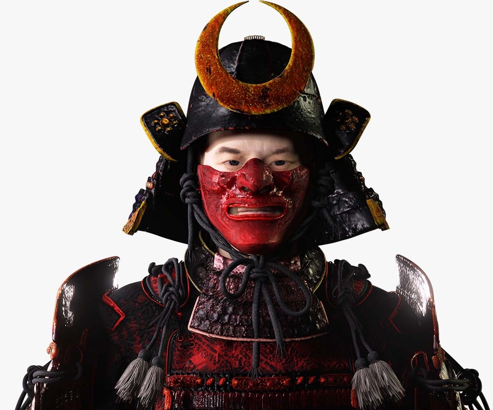 Realistic Samurai male Shogun