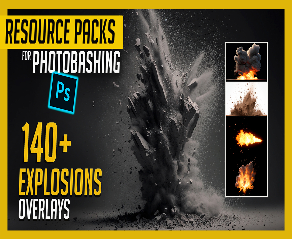 140+ Explosions Overlays Effects