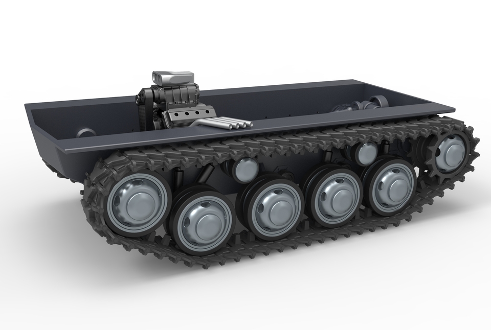 Vintage Monster tank Base V3 Scale 1:25