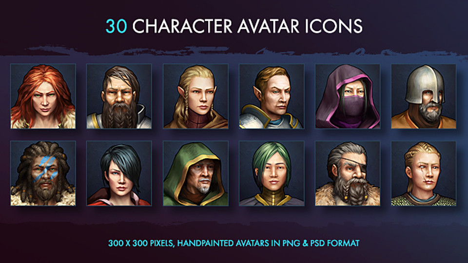 Character Avatar Icons - Fantasy