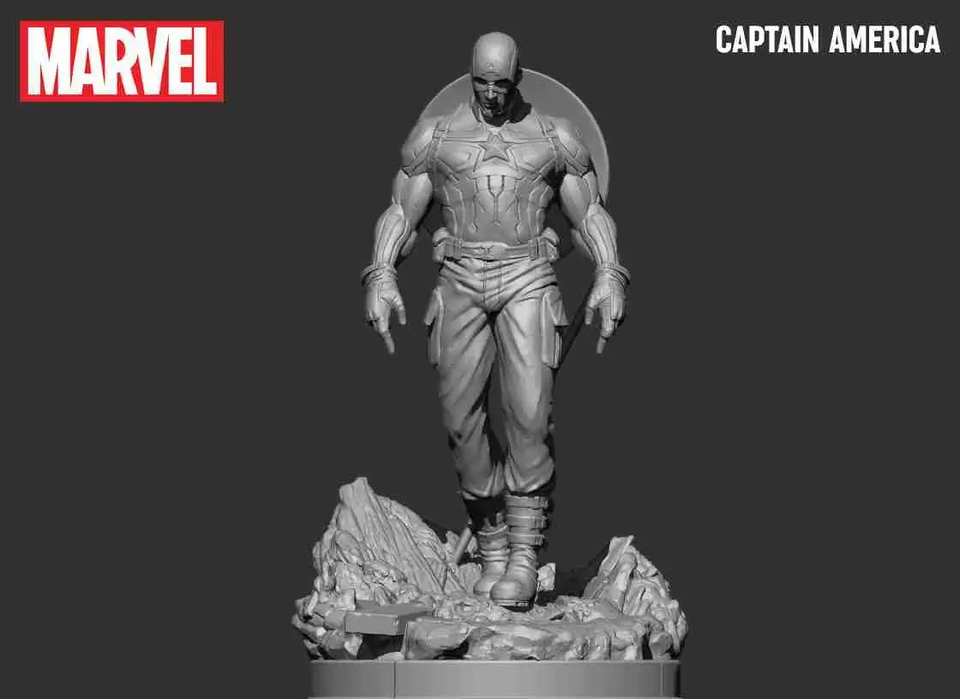 Captain America 3d print model