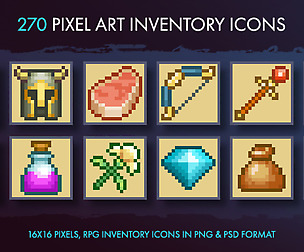 20 Pixel Art Icons