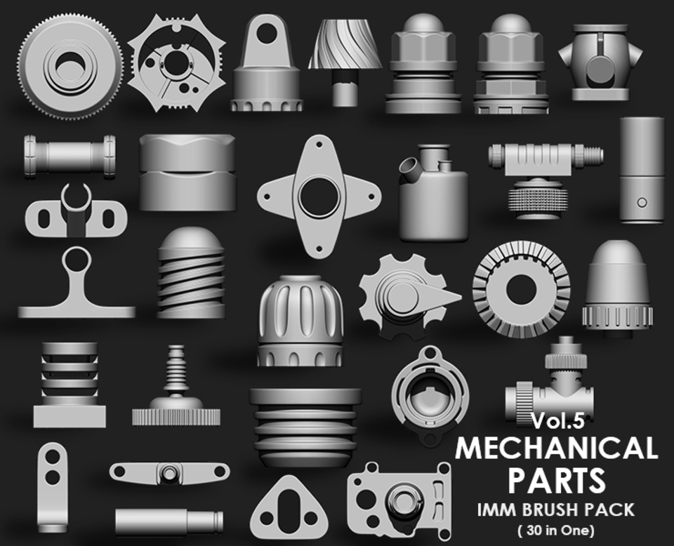 Mechanical Parts IMM Brush Pack 30inOneVol5