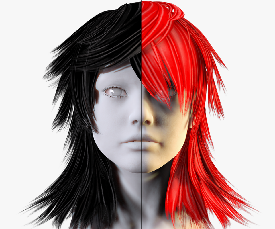 Female Hair - Emo Hair Cut