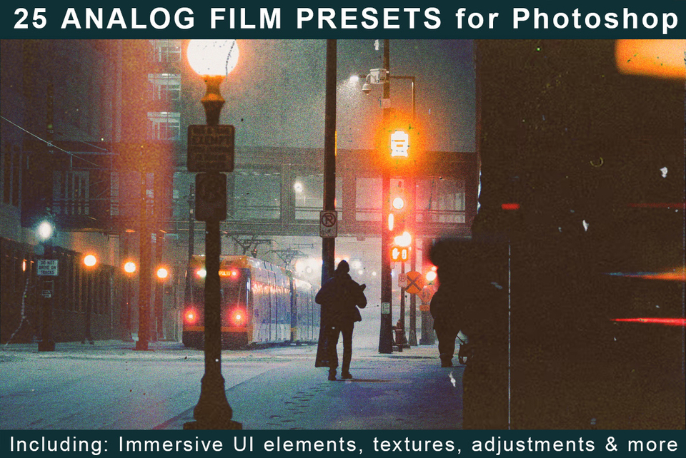 25 Analog Film Overlays for Artists