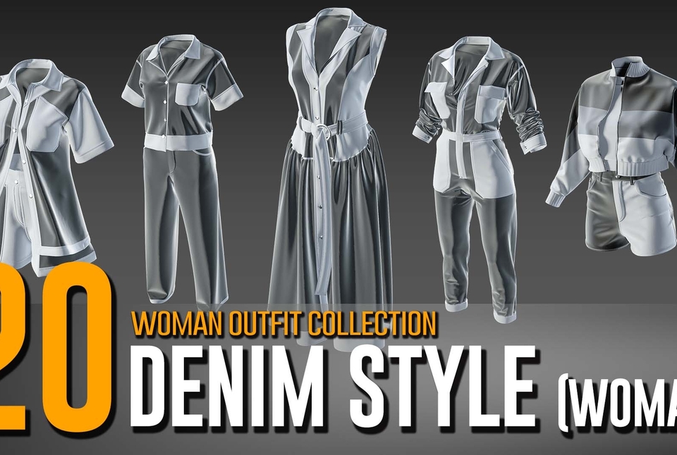 20 Women's Denim Style Wear Collection- VOL 19