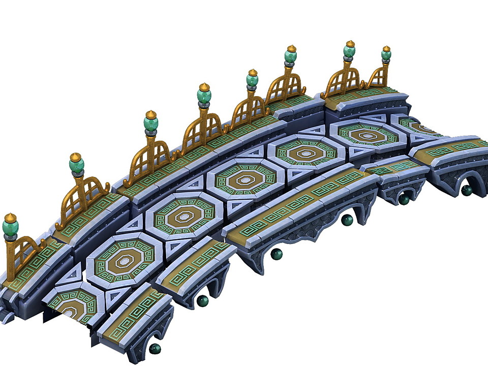 Game Model - Broken Stone Bridge Magic Star Bridge