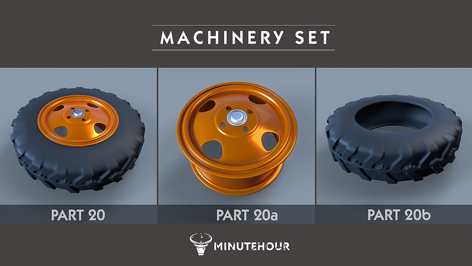 Machinery Set - kitbash - free sample