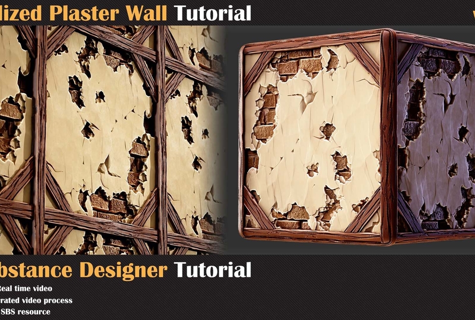 Stylized Plaster Wall Tutorial - VOL 04