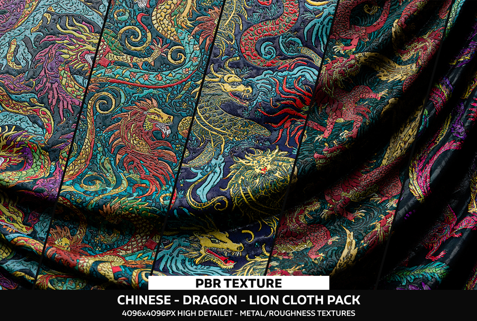 Chinese Cloth Fabric Pack - PBR