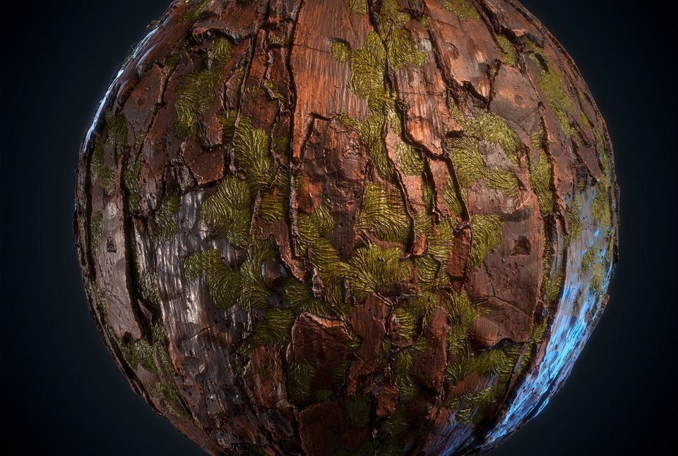 Wood Bark Material - VOL 05 - Maps - SBsar