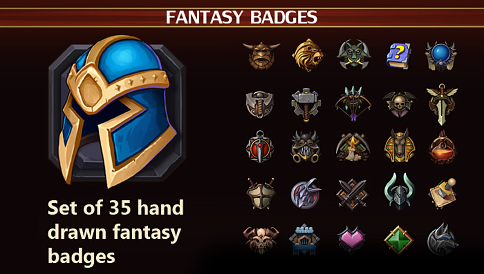 Fantasy Badges