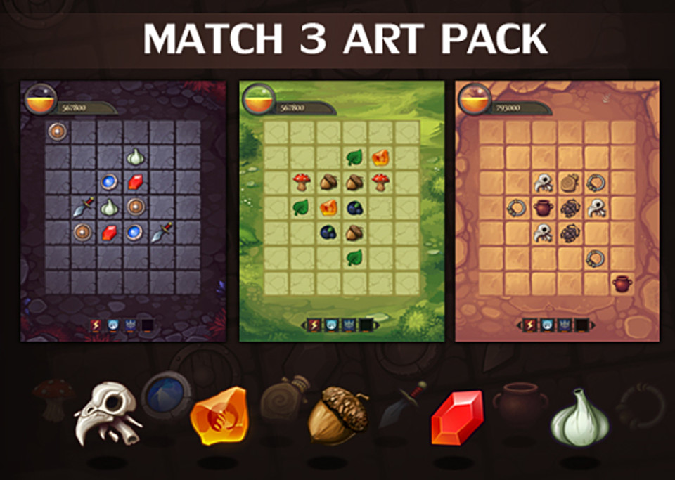 Match-3 Art Pack