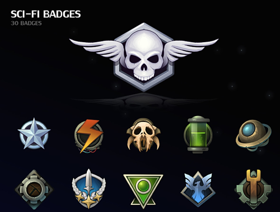 Sci-Fi Badges