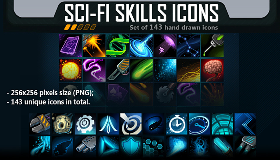 Sci-Fi Skill Icon Pack