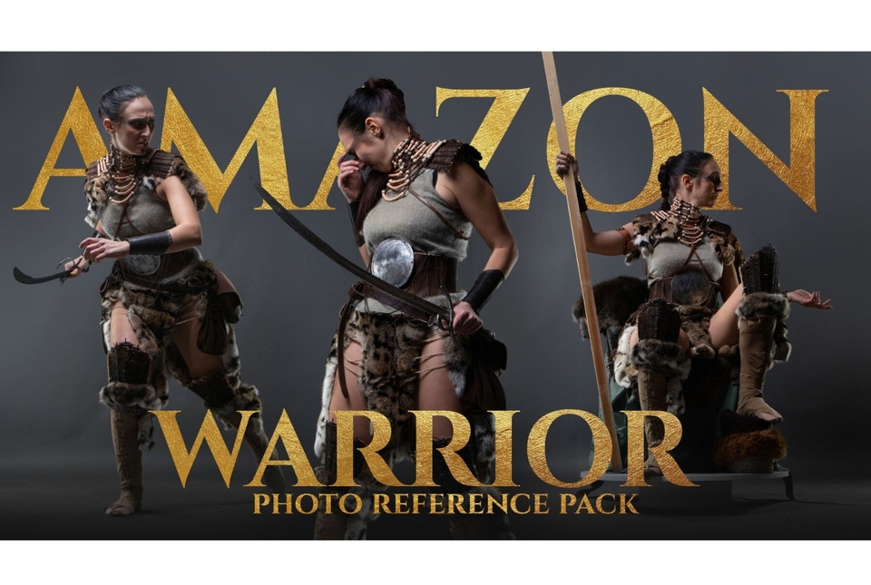 Amazon Warrior vol.2 - Reference photo pack for artists 700+ JPEGs noAI
