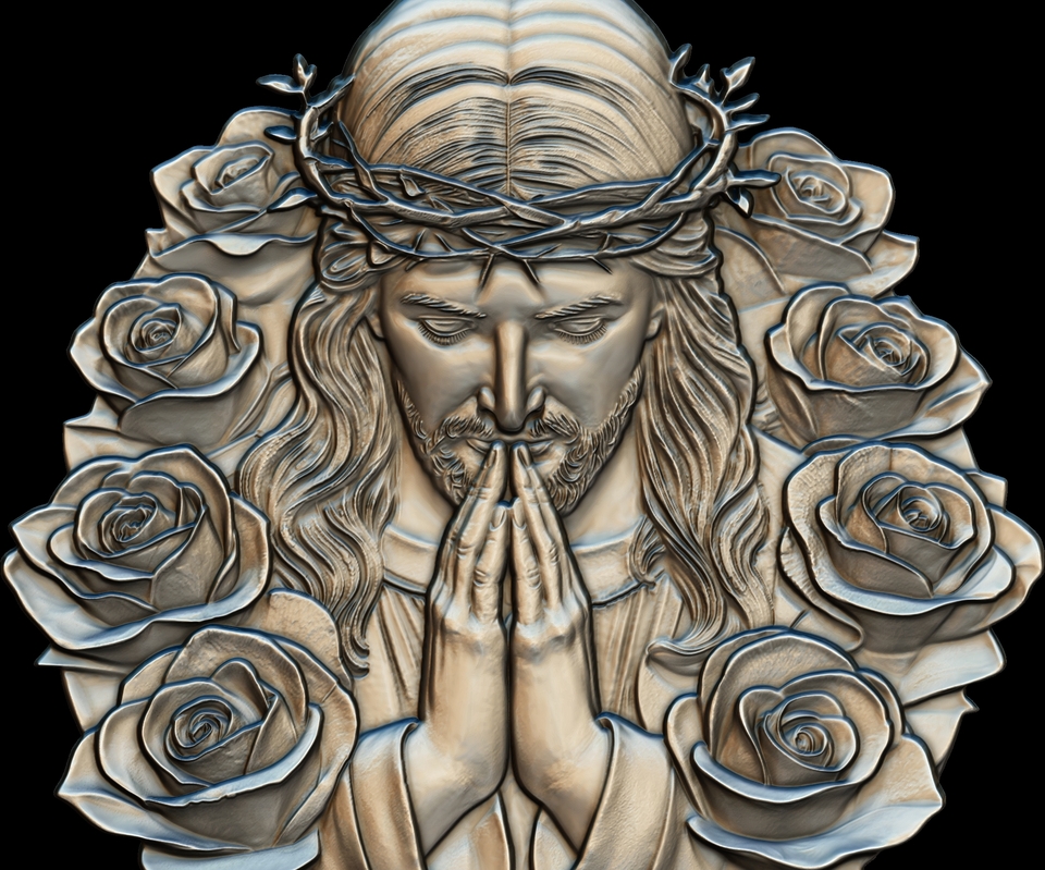 Christ in Prayer 3D print model