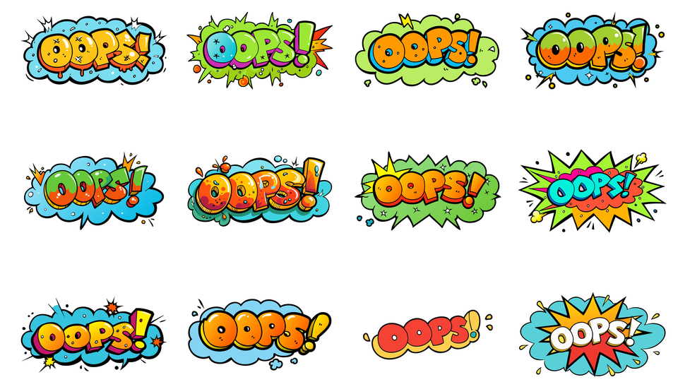 Colorful Comic Text Designs, Text effect cartoon style, Vector EPS