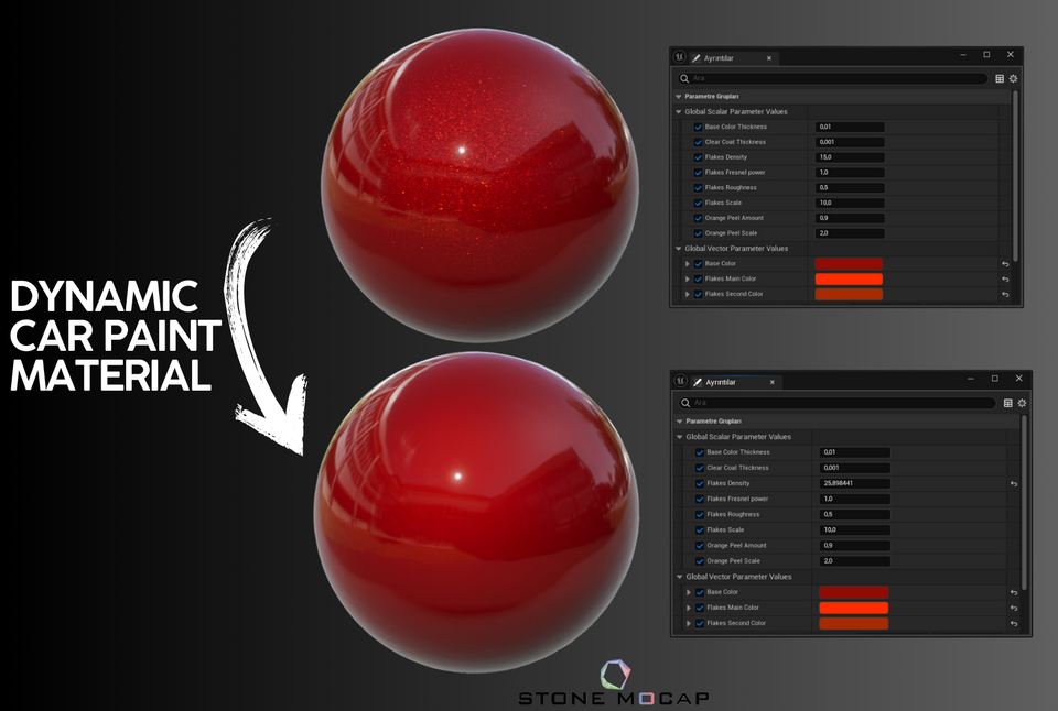 Dynamic Car Paint Material